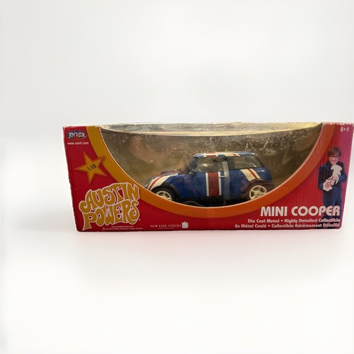 VTG 2003 Austin Powers Movie Mini Cooper Car 1:18 33593 NEW Die Cast ...
