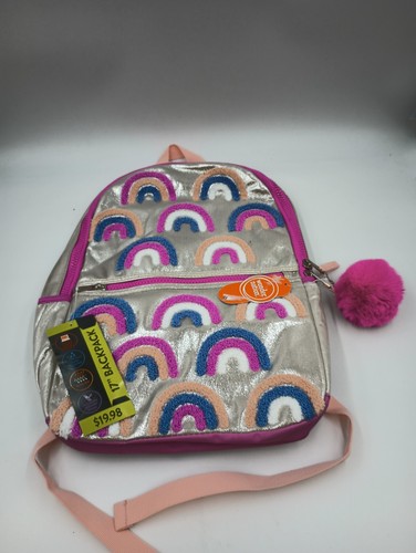 WONDER NATION 17" PINK RAINBOW BACKPACK NEW WITH TAGS FREE SHIP ...