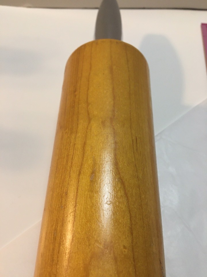 Large Rolling Pin Commercial Grade, 18 inch, Hard Maple Stainless ...