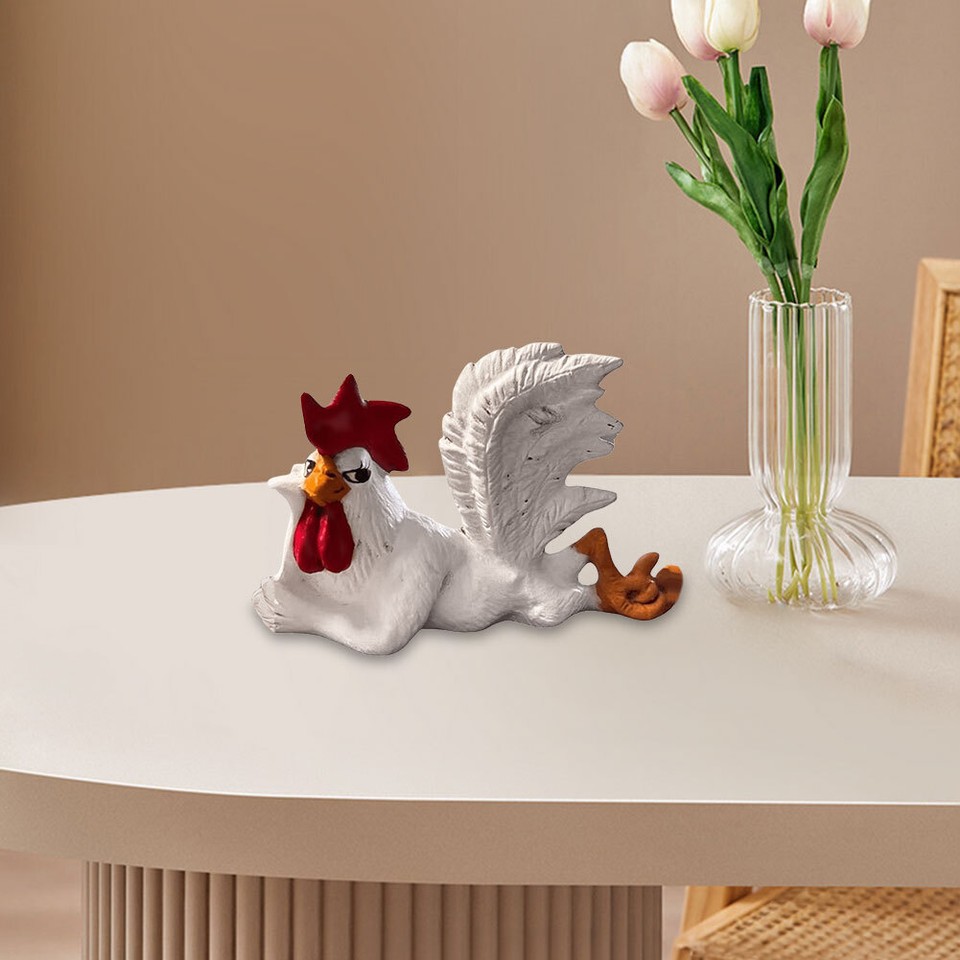 Rooster Decor Creative Rooster Decorative Figurine Rooster Poultry ...
