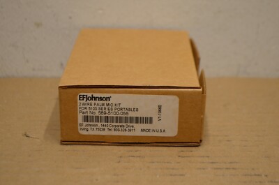 LOT OF3 EF Johnson 2 Wire Palm Mic Kit for 5100Series Portables P/N589 ...