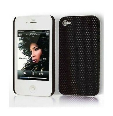 Cover Case Protection - IPHONE 4 4S - Black With Holes | eBay Australia