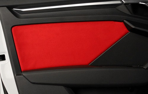 For Audi A3 S3 RS3 2022-2024 Red Acantara Inner Armrest Door Panel ...