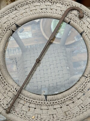 1700’s Ancient Iron Hand Forged Priest Hand Stick | eBay