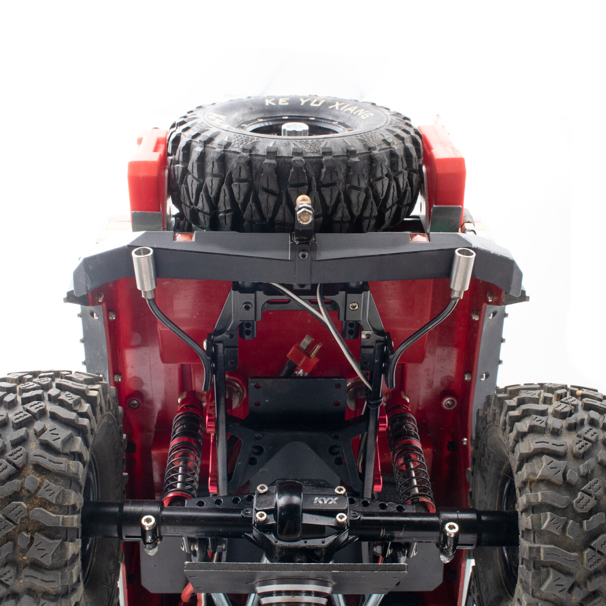 KYX Body Part Metal Scale Rear Tail Dual Exhaust Pipes for RC Car SCX10 ...