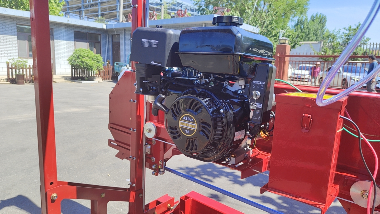 32" Portable Sawmill 15HP 420cc RATO Gas Engines with E-Start Band Saw ...