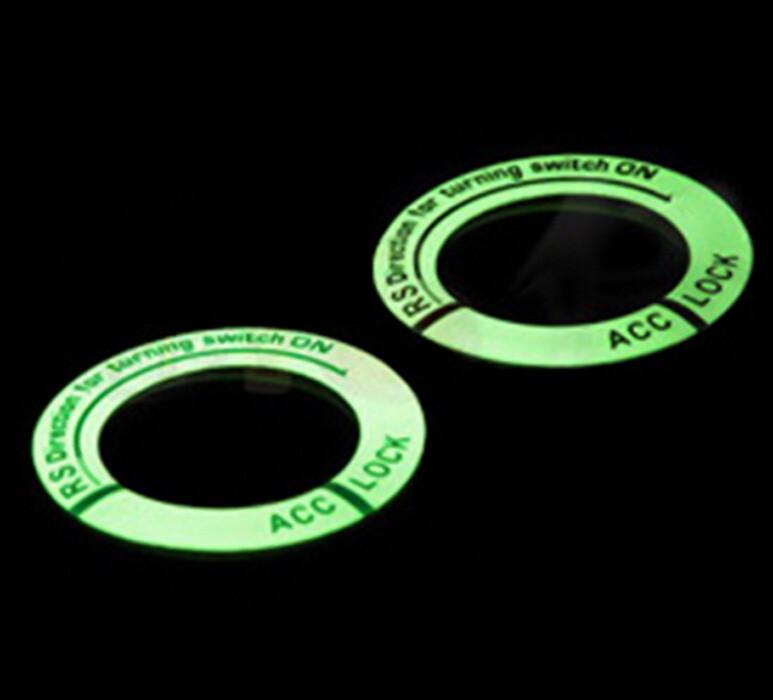 Universal Car Styling Illuminate Ignition Switch Key Ring Sticker ...
