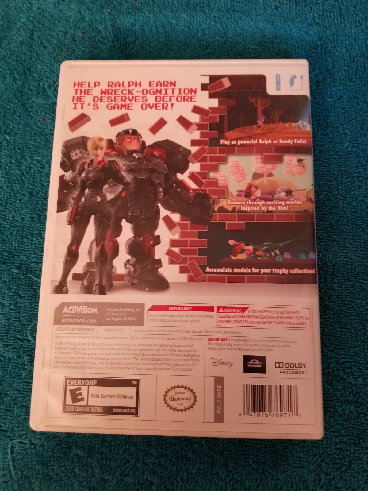 Wreck-It Ralph (Nintendo Wii, 2012) 47875769717 | eBay