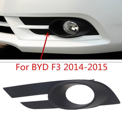1PC ABS Black Left Side Bumper Fog Lamp Cover Bezel w/Hole For BYD F3 ...