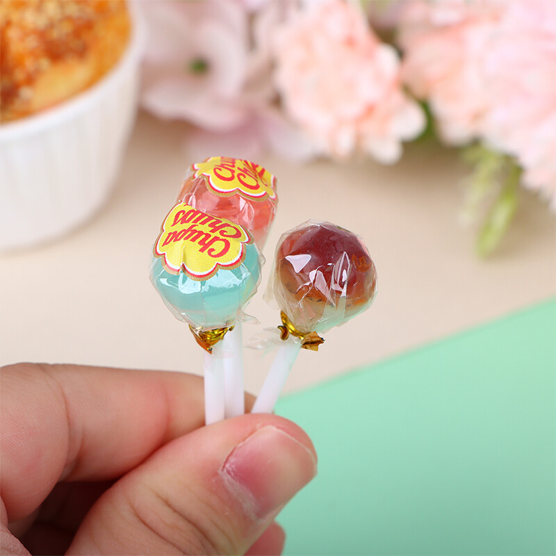 1/12 Dollhouse Mini Lollipops Model Dollhouse Candy Food Toys Dolls ...