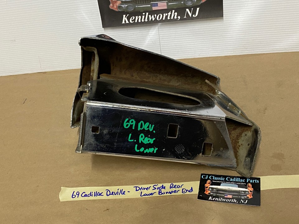 OEM 69 Cadillac Deville DRIVER SIDE LEFT LOWER REAR BUMPER END | eBay