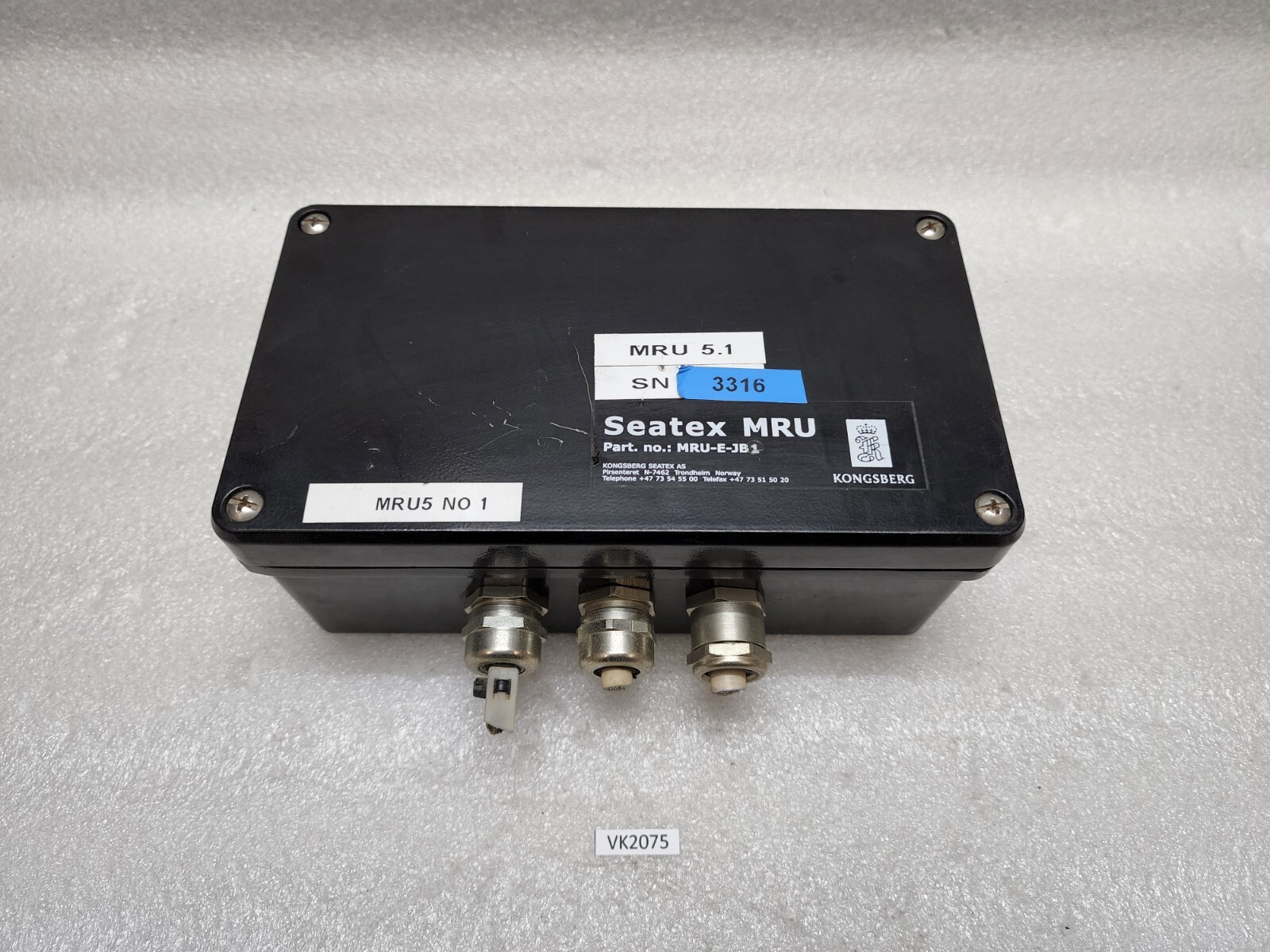 KONGSBERG SEATEX MRU-E-JB1 MOTION REFERENCE UNIT for sale online | eBay