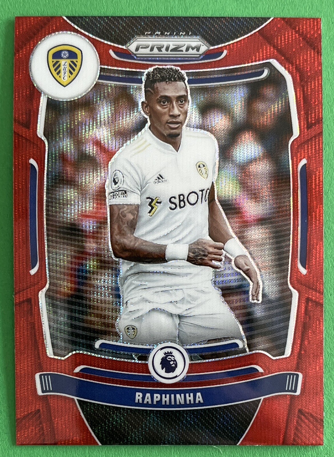 Raphinha 2021-22 Panini Prizm Premier League RED WAVE PRIZM PARALLEL ...