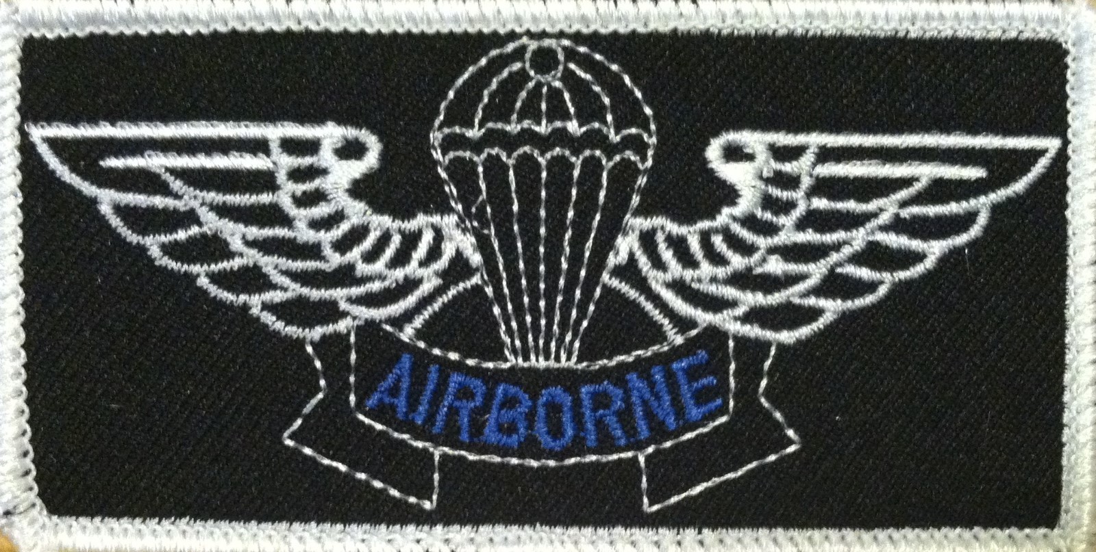 AIRBORNE WINGS Patch W/ VELCRO® Brand fastener Military Blue AIRBORNE ...