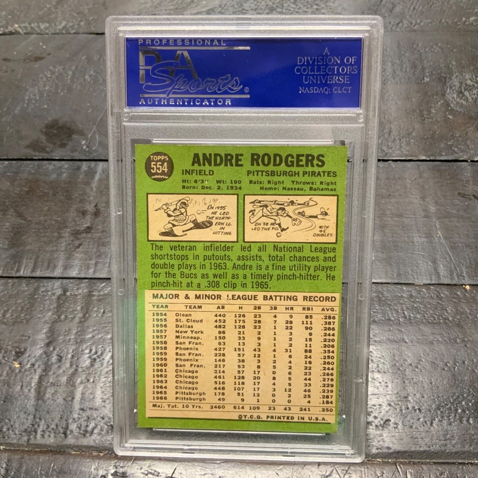 1967 Topps Andre Rodgers #554 *Pirates* PSA 8 NM-MT | eBay