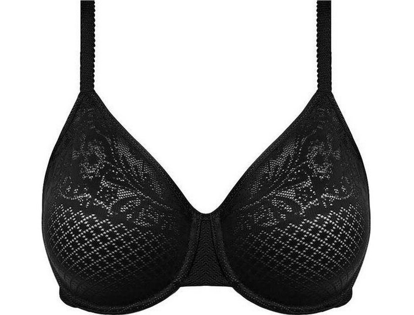 Wacoal Minimiser Bra Visual Effects Size 42D Black Underwired Full Cup ...