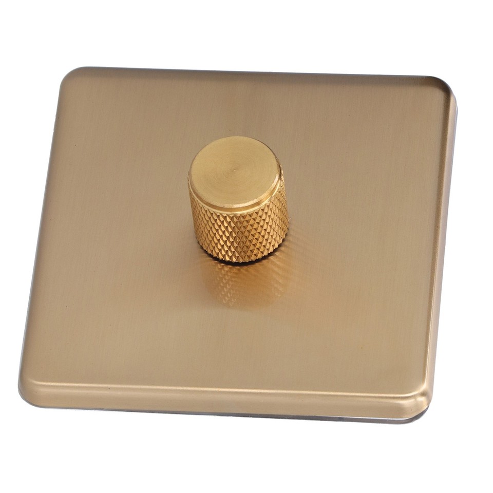 Dimmer Light Switches Elegant Scratch Proof Durable Brushed Brass ...