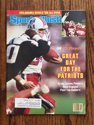 JANUARY 13 1986 SPORTS ILLUSTRATED - CRAIG JAMES PATRIOTS - VG-EX | eBay