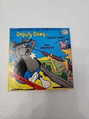 Vintage 1962 Terrytoons Deputy Dawg In Rabid Rebel 8mm Cartoon Movie ...
