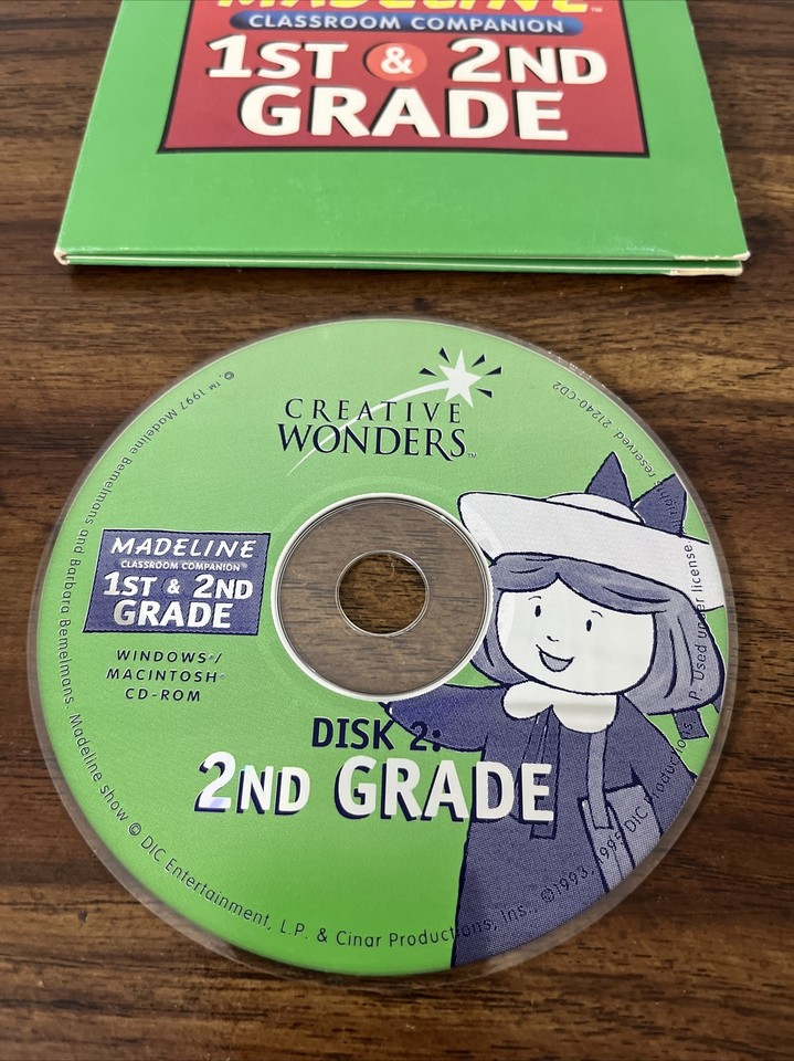 ~MADELINE CLASSROOM COMPANION 1st+2nd GRADE PC/MAC CD GAME (2nd grade ...