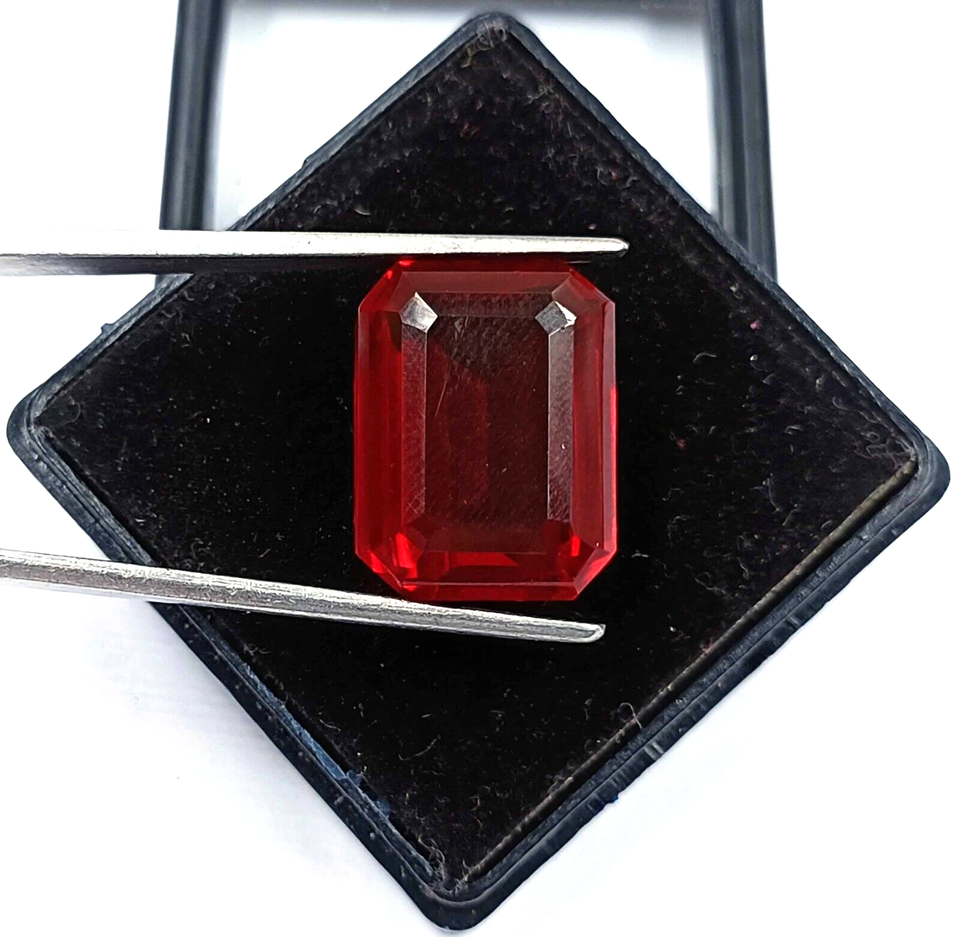 Elegant Natural Red Ruby 23-24 Ct Untreated/Unheated Emerald Cut EGL ...