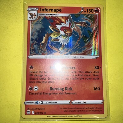 Pokemon - Infernape - 026/172 - Holo Rare - Brilliant Stars - NM/M ...