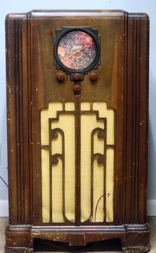 Rare Zenith 6S52 Console Radio 1936 (Powers on but Does not pick up a signal) | eBay