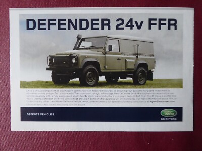 1/2010 PUB LAND ROVER DEFENCE VEHICLE TOUT TERRAIN DEFENDER 24v FFR ...