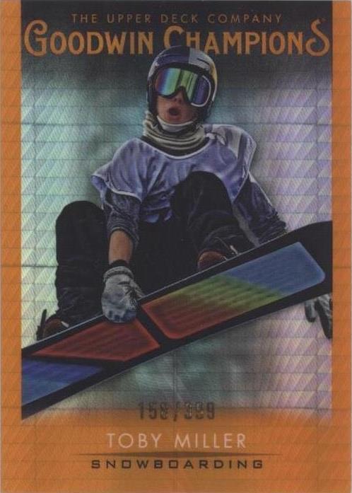 2021 Upper Deck Goodwin Champions - Platinum Toby Miller #21 Orange ...