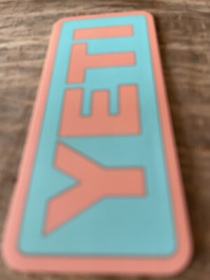 YETI Text Logo Built For The Wild Decal/Sticker Limited Edition Color ...