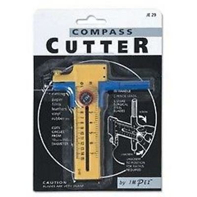 Impex Rotary Compass Circle Cutter Quilting Fabric/Leather/Vinyl ...