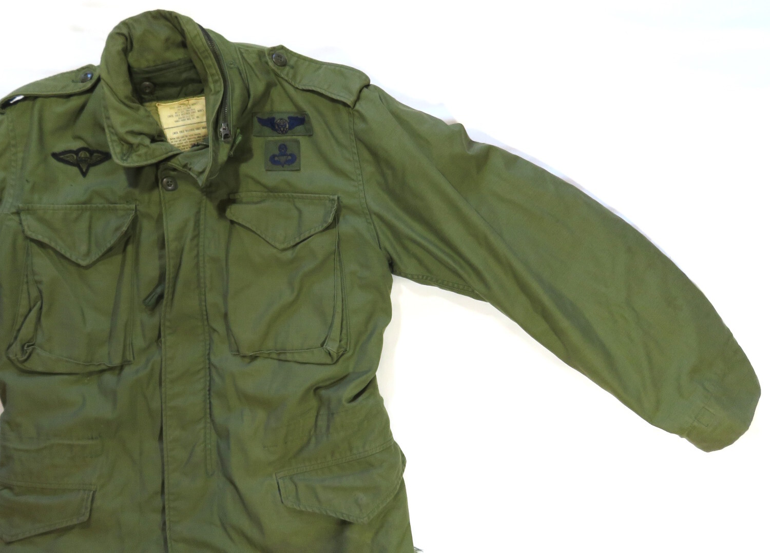 1970's Vintage USA Military Field Coat Jacket Liner D… - Gem