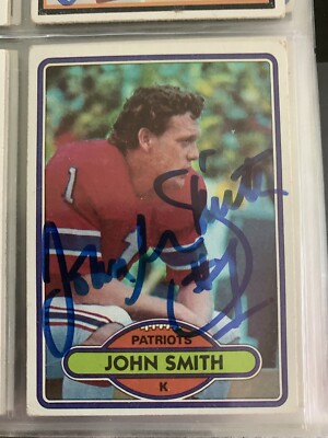 2 John Smith autographed football cards | eBay
