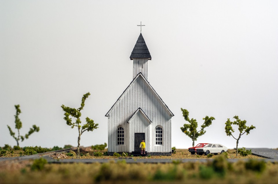 Z Scale Laser Cut Country Church Building KIT | eBay