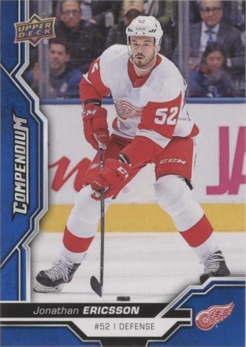 2018-19 Upper Deck Compendium - Jonathan Ericsson #574 Blue for sale ...