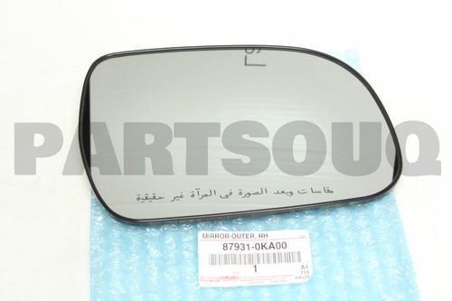 879310KA00 Genuine Toyota OUTER MIRROR, RH 87931-0KA00 | eBay