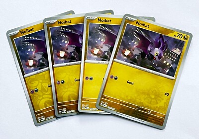 Noibat Reverse Holo 152/193 x4 4x Pokémon Cards 2023 Paldea Evolved ...