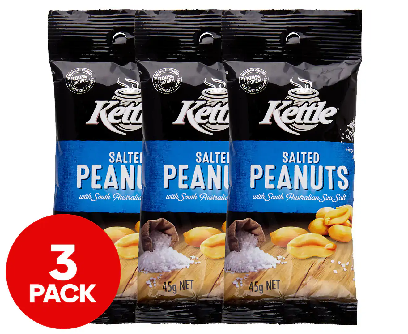 3 X Kettle Salted Peanuts 45G | eBay