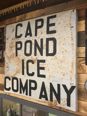 Cape Pond Ice Company Sign Vintage Rare Metal Sign | eBay