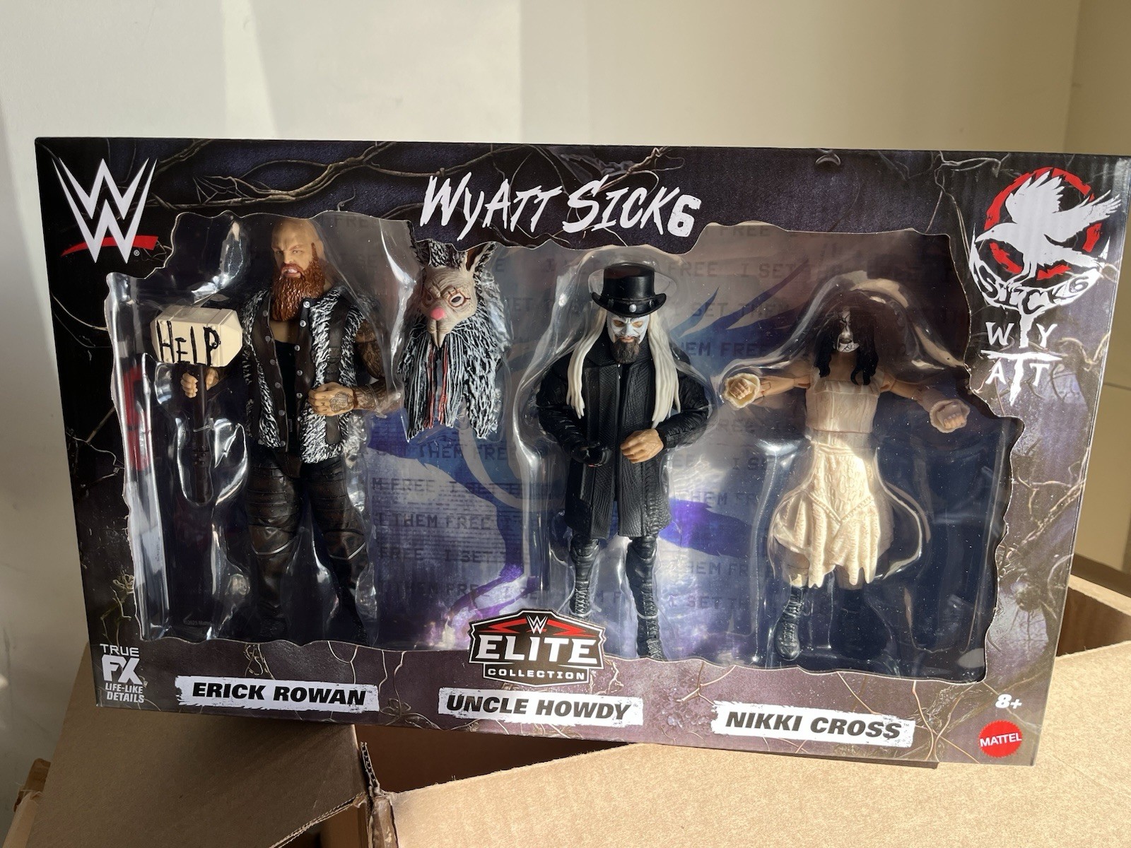 Купить WWE Elite Walmart Wyatt Sicks Set Lot Uncle Howdy Nikki Cross ...