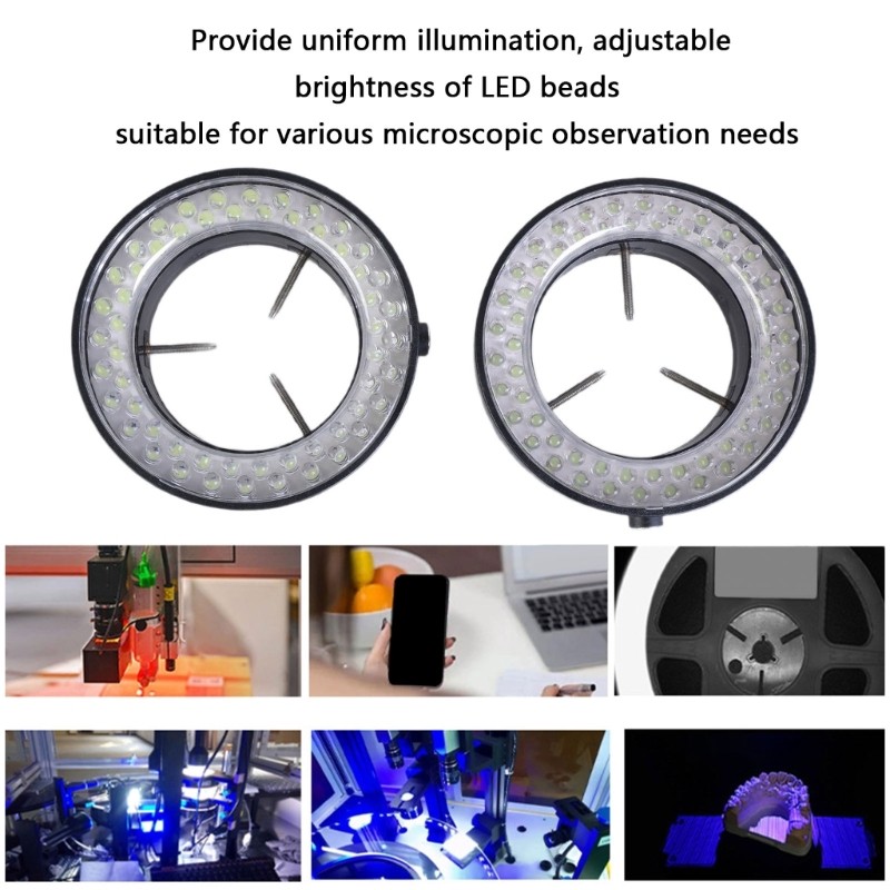 Microscope LED Rings Light Adjustable Brightness for Lab Biological ...