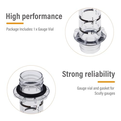 10159 Replacement Gauge Vial & Gasket Scully Gauge Crystal Level Sight ...