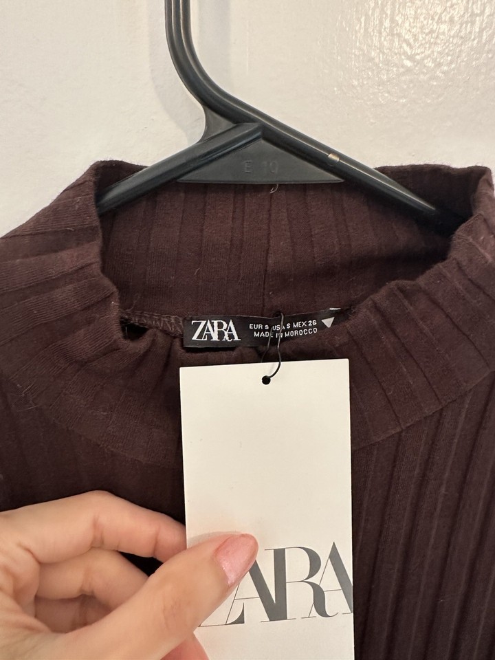 Zara Knit Turtle Neck Woman’s Dress Size S | eBay