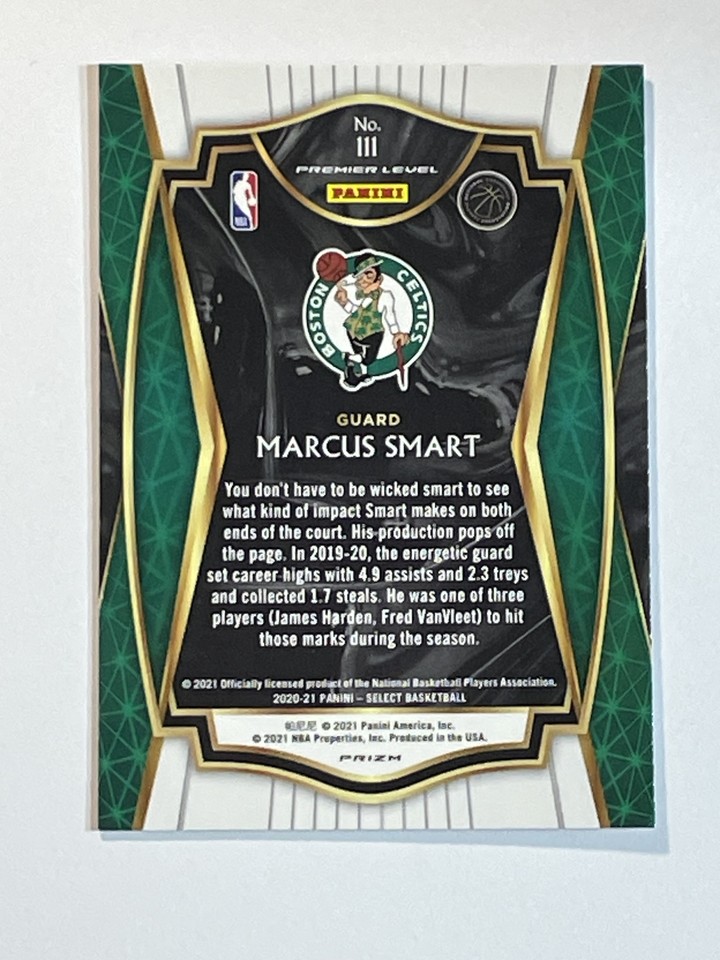 2020 Panini Select Marcus Smart #111 Red White Orange Shimmer | eBay