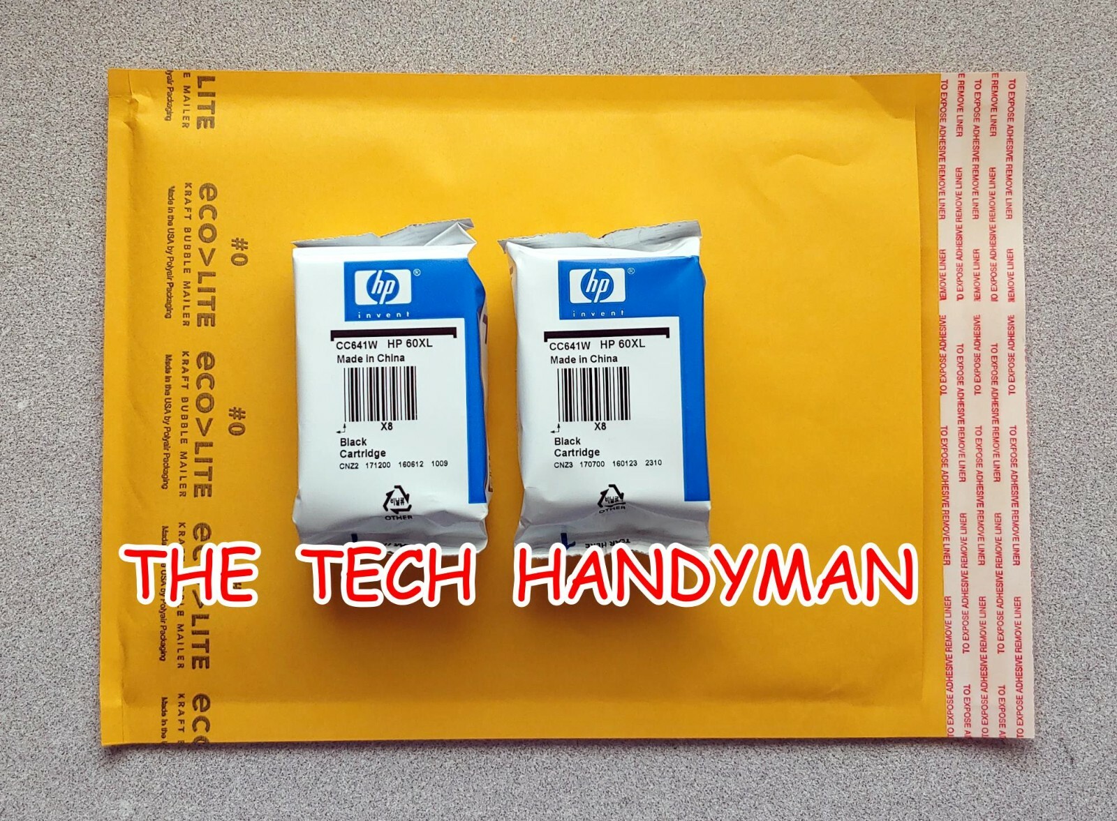 2-PACK HP GENUINE 60XL BLACK INK (NO RETAIL BOX) PHOTOSMART C4740 C4750 ...