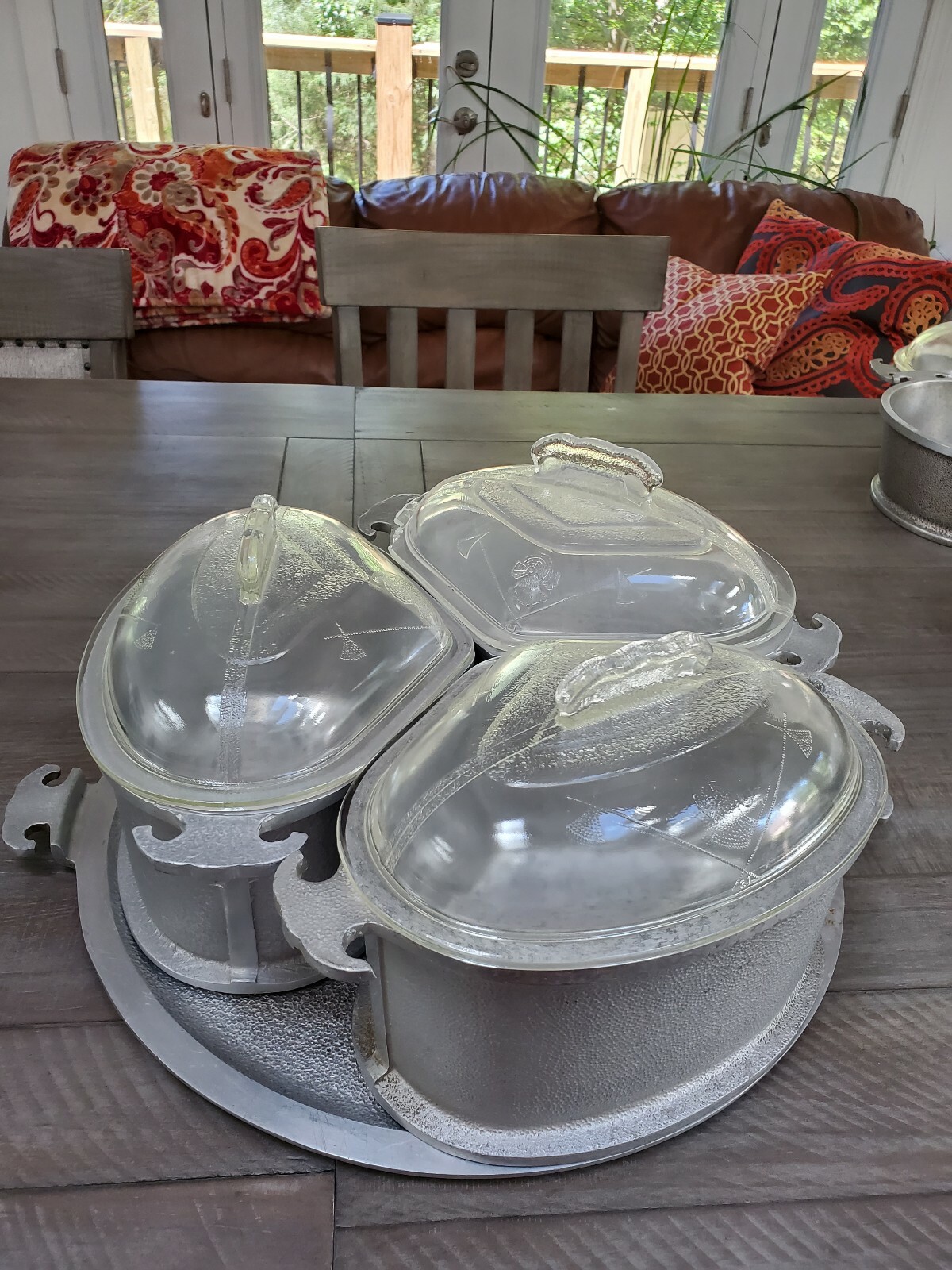Guardian Service Ware CLEAN Cast Aluminum w/Glass Lids&Trey 1chip Lid ...