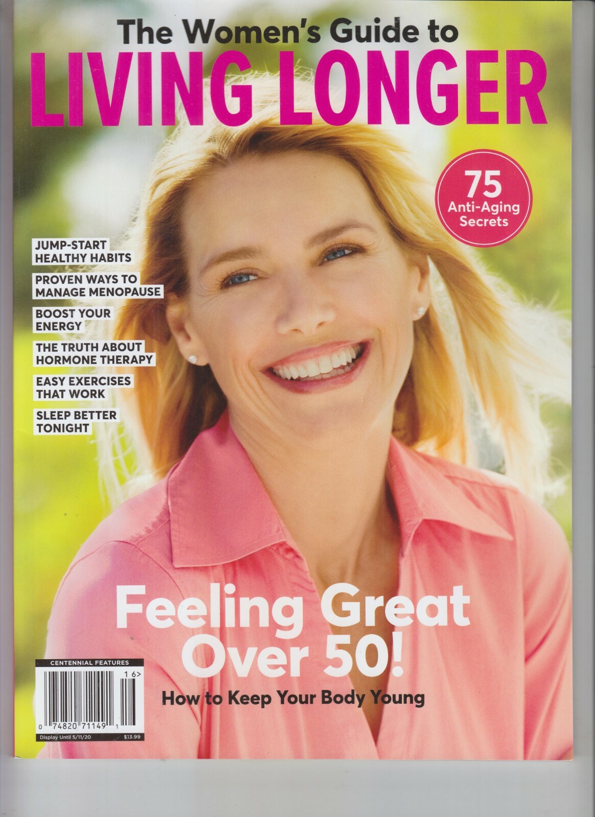 WOMEN'S GUIDE TO LIVING LONGER MAGAZINE CENTENNIAL MEDIA 2020 ANTI ...