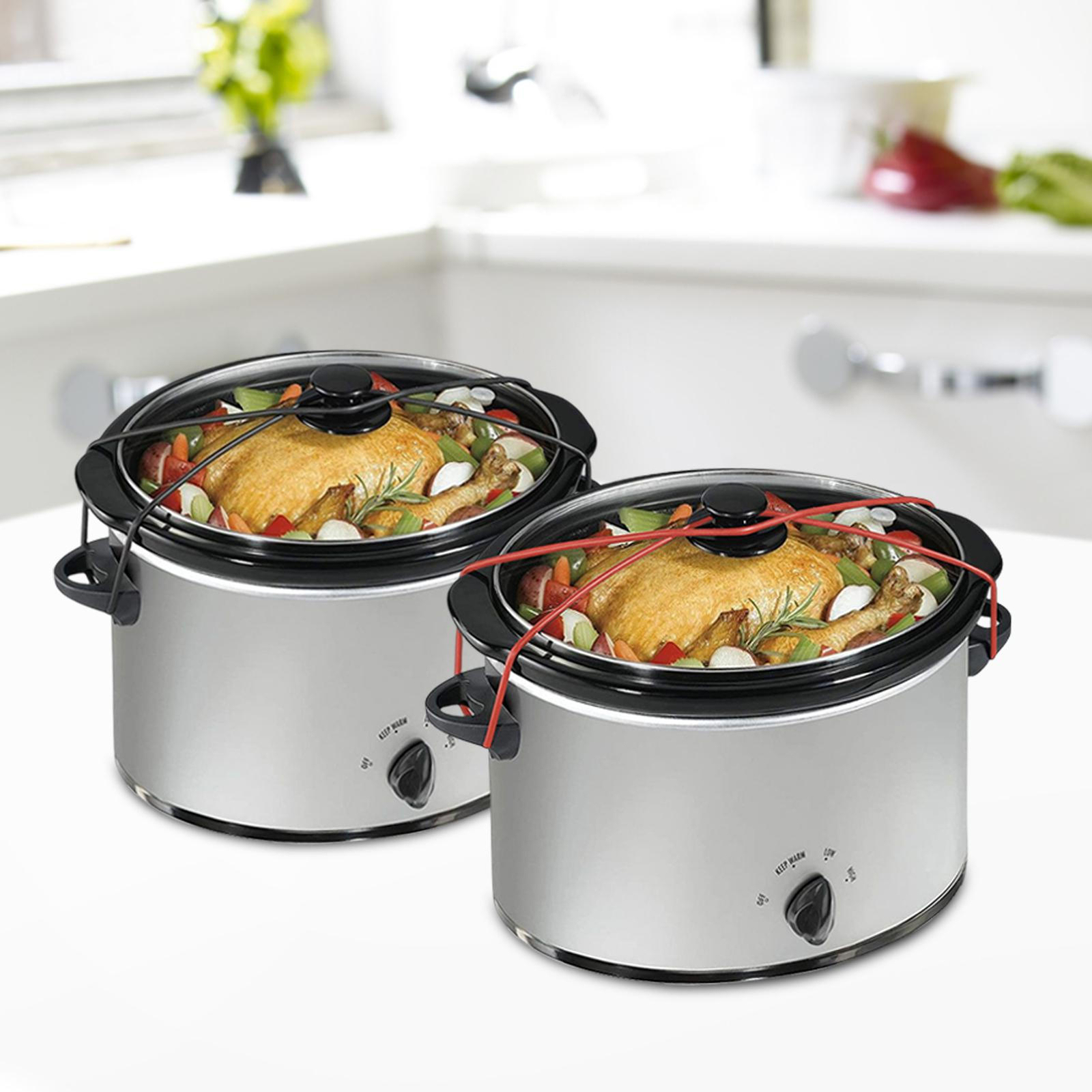 Rubber Lid Straps Portable Slow Cooker Securing Band Safe Pot Latch ...