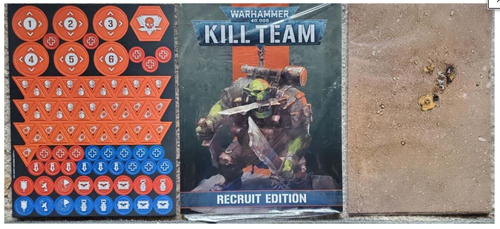 Kill Team Recruit Edition Rules Book, Tokens, Game Map Warhammer 40K ...