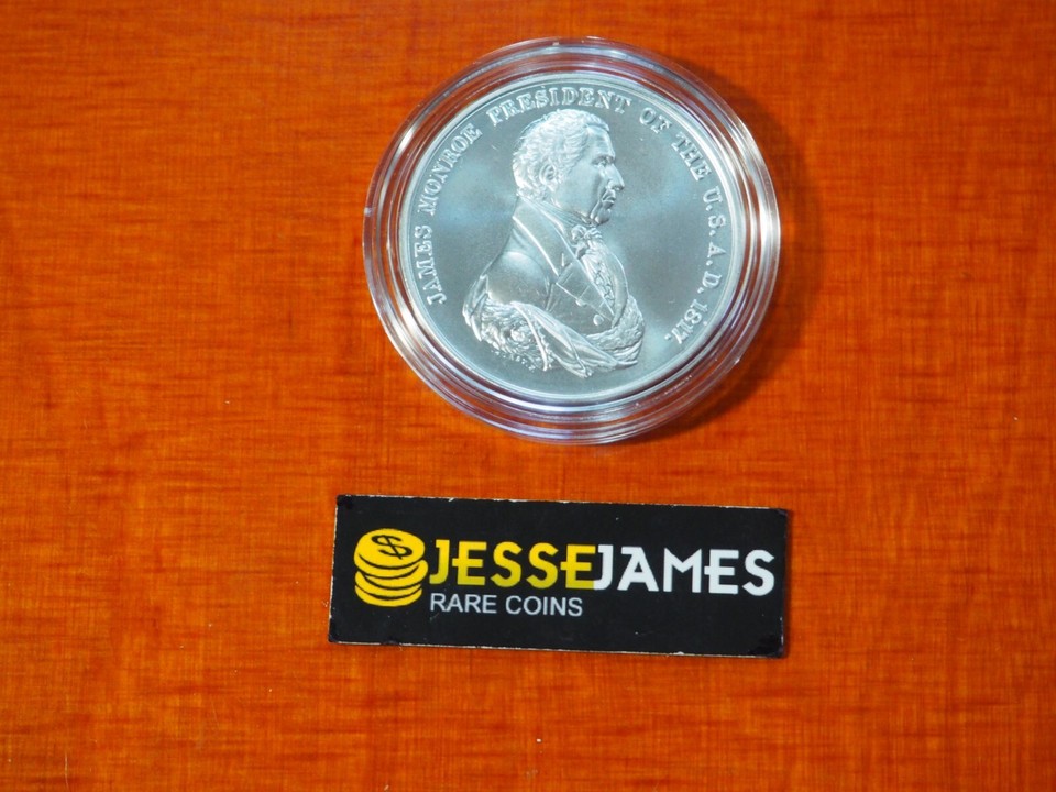 JAMES MONROE PRESIDENTIAL .999 FINE 1 OZ SILVER MEDAL IN OGP S805 | eBay